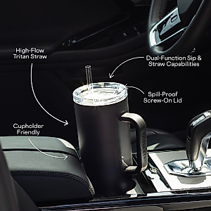 Corkcicle x Disney Princess Ariel Cruiser Insulated Tumbler with Handle & Straw - 40 oz Reusable Water Bottle Keeps Beverages Cold for 20 Hrs, Hot for 9 Hrs – Cupholder Friendly, Spill Proof Tumbler