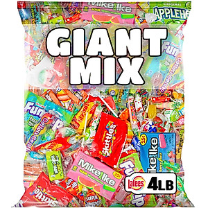 Candy Variety Pack - 4 Pounds - Bulk Candy - Cinco De Mayo Pinata Stuffer - Individually Wrapped Candy - Assorted Party Mix - Mixed Big Bag Candy