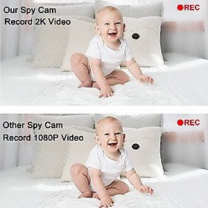 CAZOYOL 2K Hidden Camera, Power Bank Charger Spy Cam Video Recorder, PIR Motion Activated Recording for Home Security or Outdoor Activities - No Need WiFi