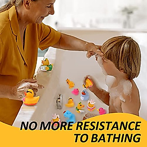 25 Pack Rubber Ducks in Bulk for Kids Bath Toys Assortment - Jeep Ducks for Ducking ,Toddlers Floater Duck Baby Showers Accessories- Party Favors, Birthday Gifts ,Bath Time