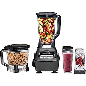 Ninja Mega Kitchen System (Blender, Processor, Nutri Ninja Cups) BL770 (Renewed)