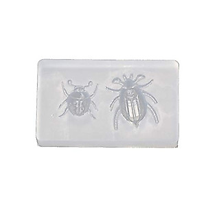 HELYZQ Cute Ladybug Beetle Pendant Insect Resin Silicone Mold Jewelry Making Tools