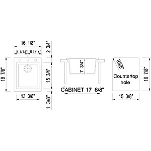 ALFI brand AB1720DI-C Kitchen Sink, Chocolate