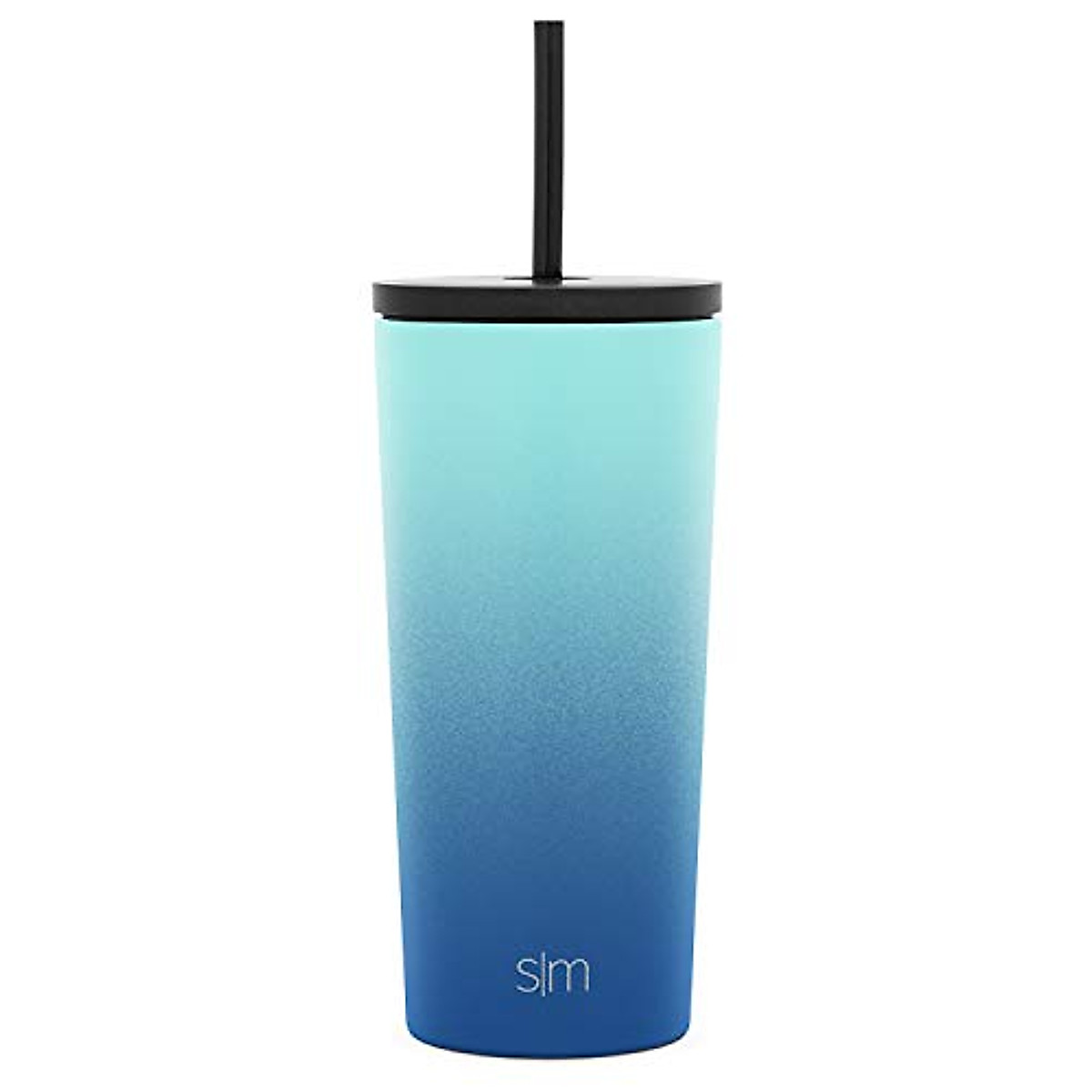 Simple Modern Insulated Tumbler with Lid and Straw | Iced Coffee Cup Reusable Stainless Steel Water Bottle Travel Mug | Gifts for Women Men Her Him | Classic Collection | 20oz | Pacific Dream