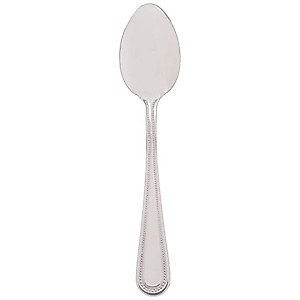 Winco 12-Piece Dots Teaspoon Set, 18-0 Stainless Steel,Silver
