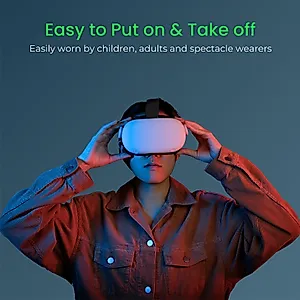 Comfort Head Strap with Battery for Quest 3/Quest 3s, 8000Mah Elite Strap Battery Pack Extend Playtime, Adjustable Lightweight Headset Strap Accessories