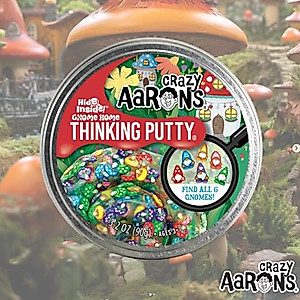 Crazy Aaron's Hide Inside! Gnome Home Thinking Putty - Collectible Sensory Play Putty with Hidden Surprises - Non-Toxic, Never Dries Out - Creative Toy Fun for Ages 3+