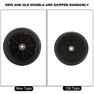 ANKROYU Baby Stroller Wheels, Stroller Rubber Wheel Accessories Stroller Wheel Replacement Universal Replaceable Baby Stroller Rubber Wheel Front and Rear Wheel Accessories (1 Pair Back Wheel)