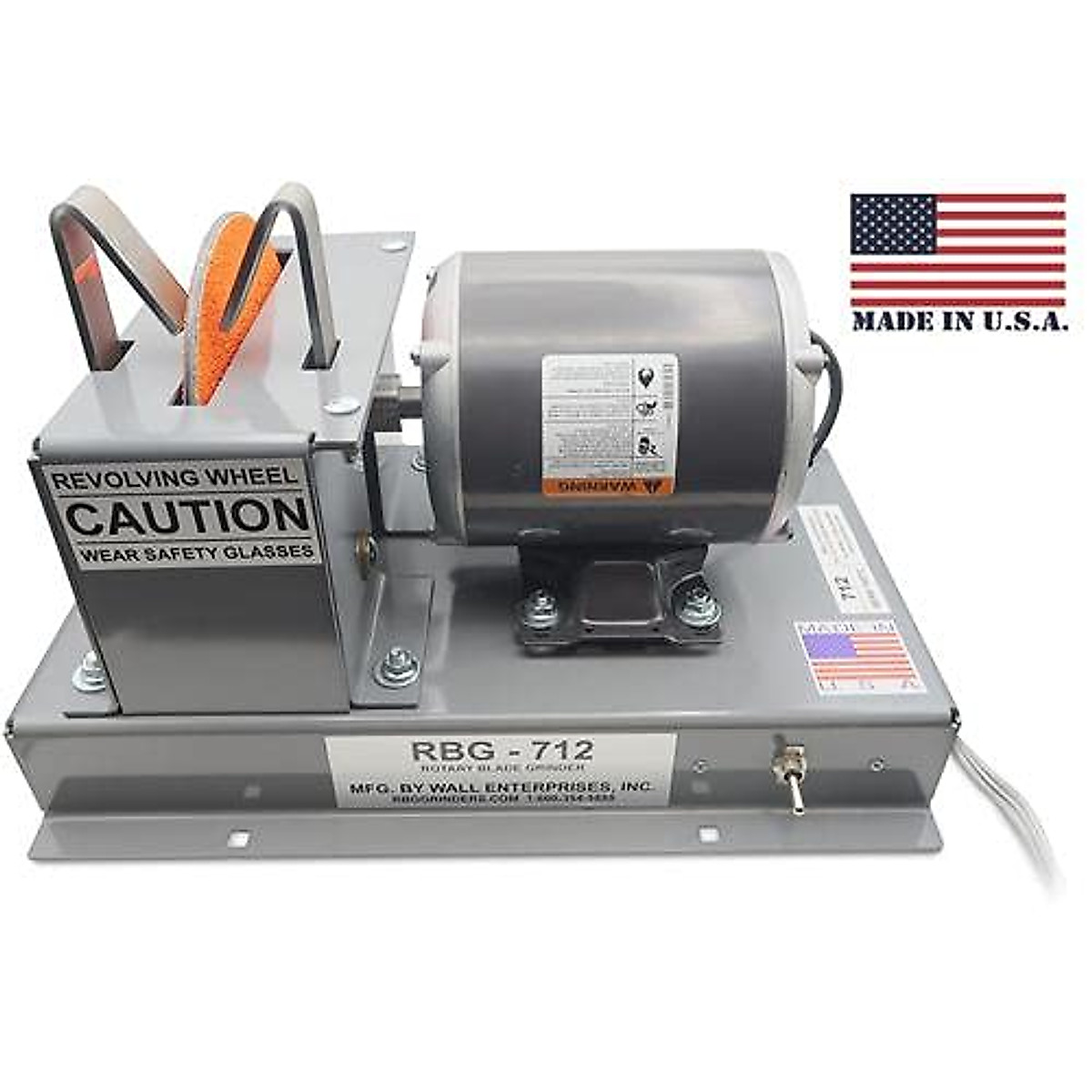 Disc Wheel Blade Grinder Wheel | Bench Grinder Lawn Mower Blade Sharpener | RBG712