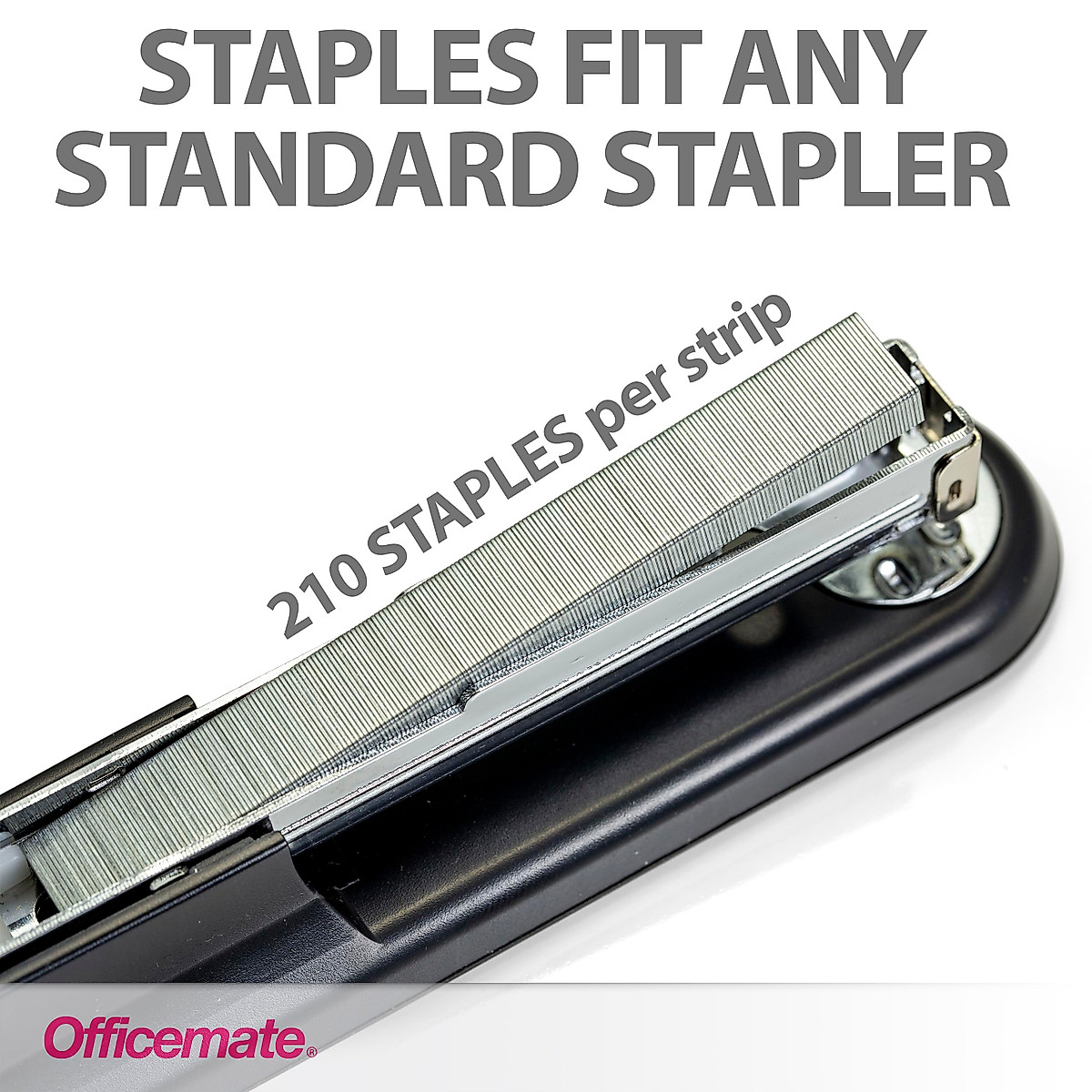 Officemate Standard Staples, 210 per Strip, 20 Sheets Capacity, 5,000 per Box (91900)