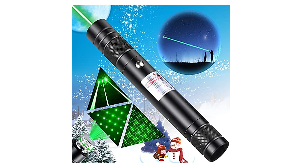 AYZUTQL High Power Green Laser Pointer – Rechargeable & Long Range