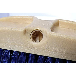 Guttermaster GM-215-8 Blue 8 Inch Oblong Medium Soft Flow Through Brush with Flagged Ends for RV's and Larger Vehicles