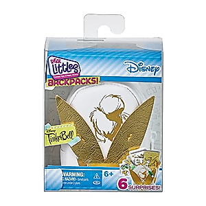 REAL LITTLES - Collectible Micro Disney Tinker Bell Backpack with 6 Surprise Toy Accessories Inside!