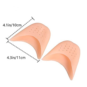 Dorytop Silicone Toe Protectors Ballet Dance Toe Pads Gel Toe Covers Ballet Pointe Shoes Soft Silicone Gel Ballet Dance with Breathable Hole(1Pair)