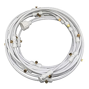 Misters Cooling System,No Leakage Outdoor Water Mist System - 3/4'' Brass Adapter Misters for Outside Patio, Misting System for Cooling Outdoor Canopy, Deck, Umbrella, Garden Suyam