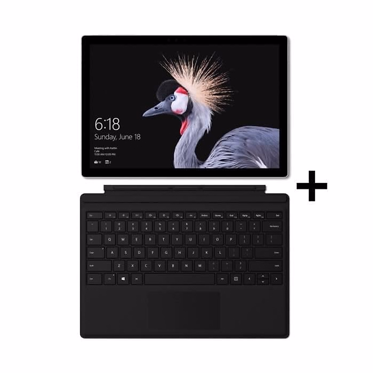 Microsoft Surface Pro 4 Tablet PC, 12.3"(2736 x 1824) Display, with 6th Gen Intel Core i5-6300U, 4GB Ram, 128GB SSD, Bluetooth, Dual Camera, Silver, Windows 10 Professional (Renewed)