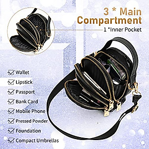 Genuine Leather Small Crossbody Bags for Women Stylish Ladies Shoulder Bag Cell Phone Purse Handbags