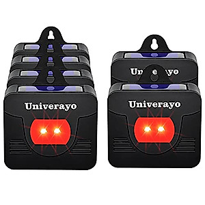 Univerayo Predator Deterrent Light Solar Predator Control Lights for Coyotes Deer Skunk Raccoon 4 Pack and 2 Pack Bundle