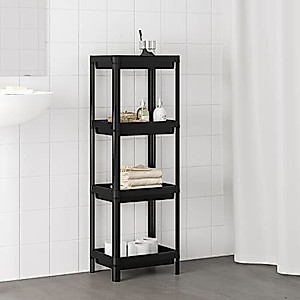 IKEA Vesken Shelf Unit Black 304.508.07