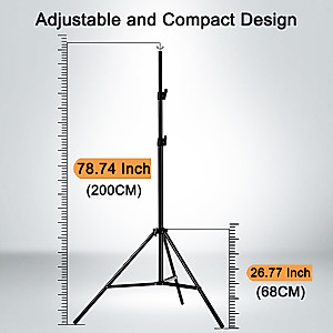 Heysliy Green Screen Kit 6.5 X 5ft, Portable 5 X 6.5 ft Green Screen Backdrop with Stand, Green Screen Stand with Small Greenscreen for Gaming Streaming