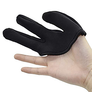 OSALADI Professional Heat Resistant Gloves 3 Finger Mittens Protection Gloves for Barber Hair Styling Curling Perming Hair Straightening Curling Wand and Flat Iron