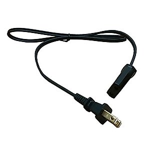 HASMX Percolator Power Cord for Hamilton Beach Percolator Coffee Pot Urn Model 40514 40614 40622, Presto 2822 02822 02811 0281102 Percolator, 2pin Cord Black 3ft Length (1-Pack)