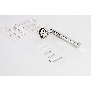 TocTen Toilet Paper Holder-Toilet Paper Roll Holder Wall Mounted for Bathroom, Thicken 304 Stainless Steel Drilling Tissue Paper Dispenser，Toilet Paper Rack for Toilet, Kitchen Office(Polish Chrome)