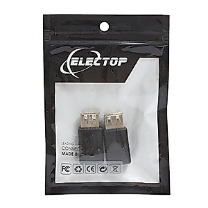 ELECTOP 2 Pack USB 2.0 A Female to USB Micro Female Adapter Converter
