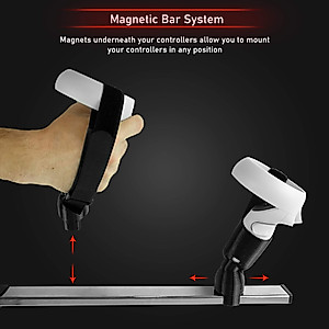 DeadEyeVR Obliterator - VR Magnetic Carbon Fiber Rifle Adapter Stock Controller Attachment Accessory for Virtual Reality with Sling - Rift S and Oculus Quest 2