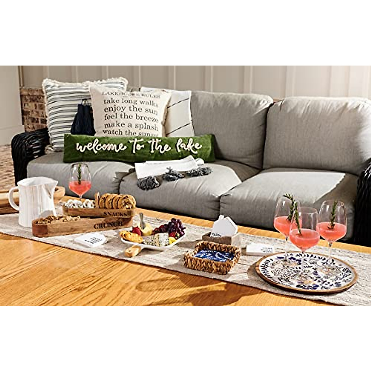 Mud Pie Tassel Fringe Pillow, Square, 20" x 20"