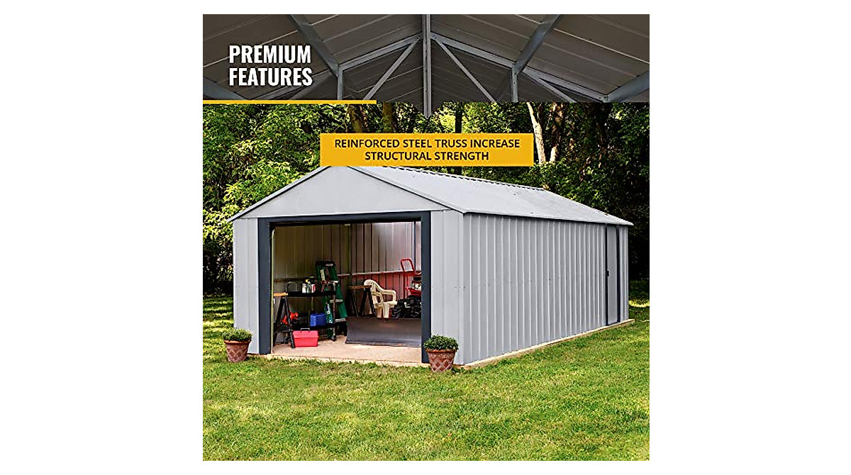 Arrow Shed 12' x 17' Murryhill Garage - Durable Steel Storage Shed