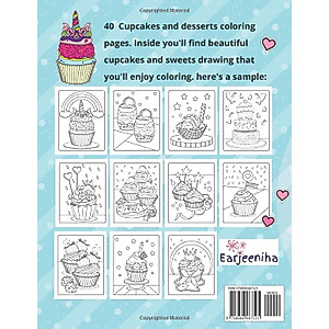 Cupcakes Coloring Book: Desserts coloring book (for kids)