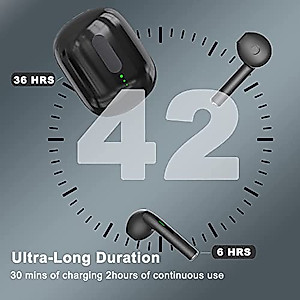 Wireless Earbuds，Bluetooth 5.3 Noise Cancelling Earbuds，Bluetooth Headphones 3D HiFi Stereo Bass， IPX7 Waterproof Sports Touch Control with USB-C Fast Charge Mini Charging Case for Android iOS