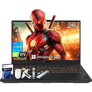 ASUS TUF Gaming F17 Gaming Laptop, 17.3” 144Hz FHD IPS-Type Display, Intel Core i5-10300H, GeForce GTX 1650 Ti, 8GB DDR4, 512GB PCIe SSD, RGB Keyboard, Windows 10, Bonfire Black, FX706LI-ES53