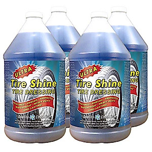 Ultra Tire Shine Solvent-Based Tire Dressing with Extra Silicone-4 Gallon case