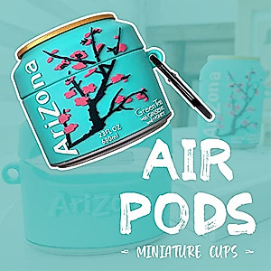 Compatible with Airpods Pro Case, 3D Cartoon Silicone Drink Funny Cute Cool Shockproof Protective Pods Pro Cases Cover Skin Shell for Girls Boys Kids Teens Women