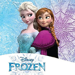 Disney Frozen Fine Silver Plated Blue Crystal Snowflake Pendant Necklace, 18" Chain