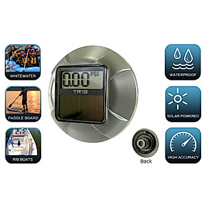 TRiB airCap LF Pressure Gauge for Inflatable SUP, RIB Boat, Kayak, Raft, fits C7/D7 Valves