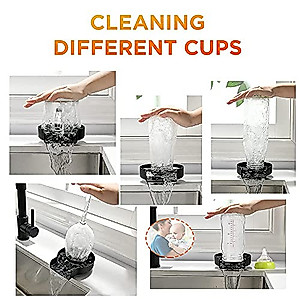 Cup Washer for Sink Glass Washer Cup Rinser for Sink