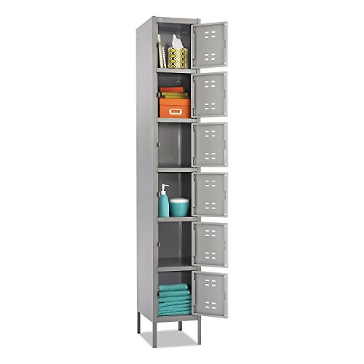 Safco 5524Gr Box Locker 12W X 18D X 78H Two-Tone Gray