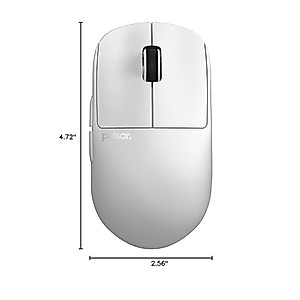 Pulsar Gaming Gears X2H Wireless Gaming Mouse, Ultra Lightweight 1.90 oz (54 g), Symmetrical, Optical Switch, 2.4 Ghz 1 ms, 26000 DPI, PAW3395 Sensor (Medium, Wireless, White)
