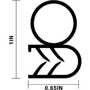 Car Door Rubber Seal Strip with Side Bulb, 40 Feet PVC Bulb Trim with EPDM Automotive Rubber Weather Stripping for Cars, Boats, Trucks, RVs, and Home Applications