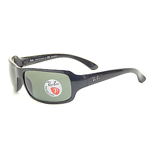 New Ray Ban RB4075 601/58 Glossy Black/G-15 XLT Polarized 61mm Sunglasses