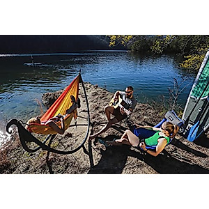 ENO - SoloPod Hammock Stand - Outdoor Stand for Camping, Traveling, a Festival, Patio Furniture, or The Beach - Charcoal