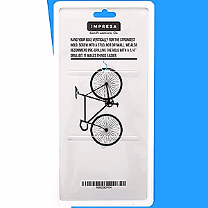IMPRESA [4 Pack] Heavy Duty Bike Hook/Hanger - Wide Opening for All Bike Types - Easy On/Off - Hooks/Hangers for Garage Ceiling and Wall Bicycle Storage and Hanging