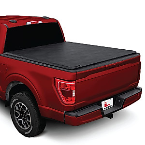 LEER ROLLITUP | Compatible with 2015-2023 Ford F-150 with 5.6' Bed | Soft Roll Up Truck Bed Tonneau Cover | 4R112 | Low-Profile, Sturdy, Easy 15-Minute Install (Black)