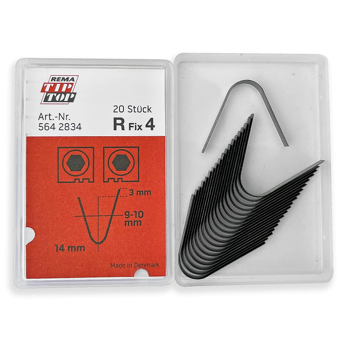 Rema Tip Top 20 R-4 Tire Regroover Round Edge Blades, 9-10mm Wide, up to 14mm deep