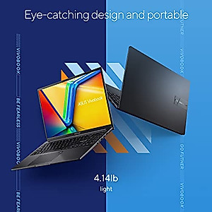 ASUS Vivobook 16 Laptop, 16” WUXGA (1920 x 1200) 16:10 Display, Intel Core i5-13500H CPU, Intel UHD Graphics, 8GB RAM, 512GB SSD, Windows 11 Home, Indie Black, F1605VA-DS52