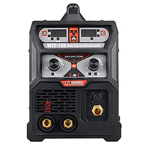 Amico MTS-165, Multi-function 165-Amp MIG/MAG/Flux-cored/Lift-TIG/Stick Arc DC Inverter Welder, Can weld all metals, Spool gun weld aluminum.