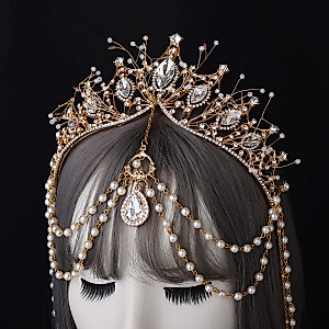 BLESSUME Halo Crown Mary Goddess Headband Women's Halloween Costume Goddess Headpiece (Style 13)